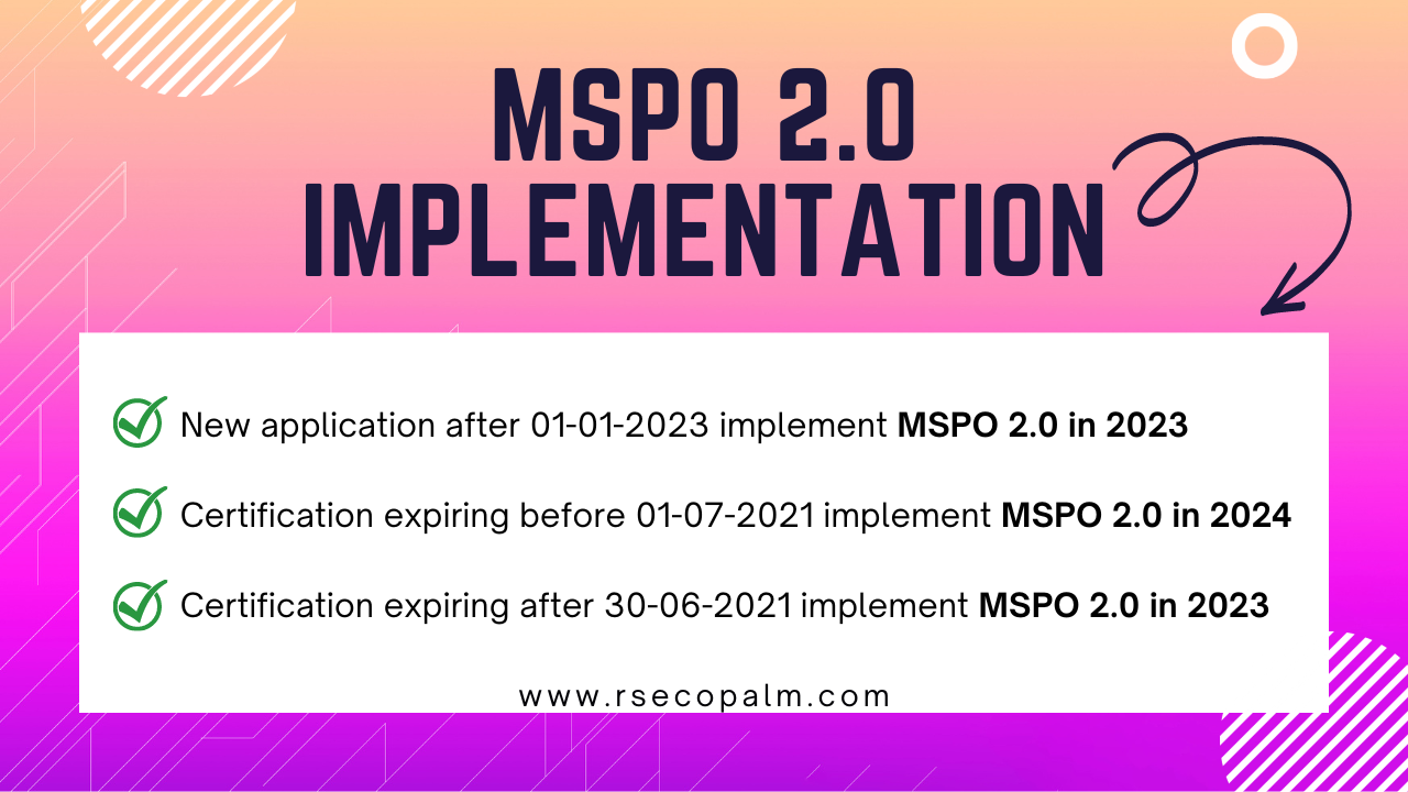 MSPO 2022 Transition Timeline | RS Eco Group Sdn Bhd